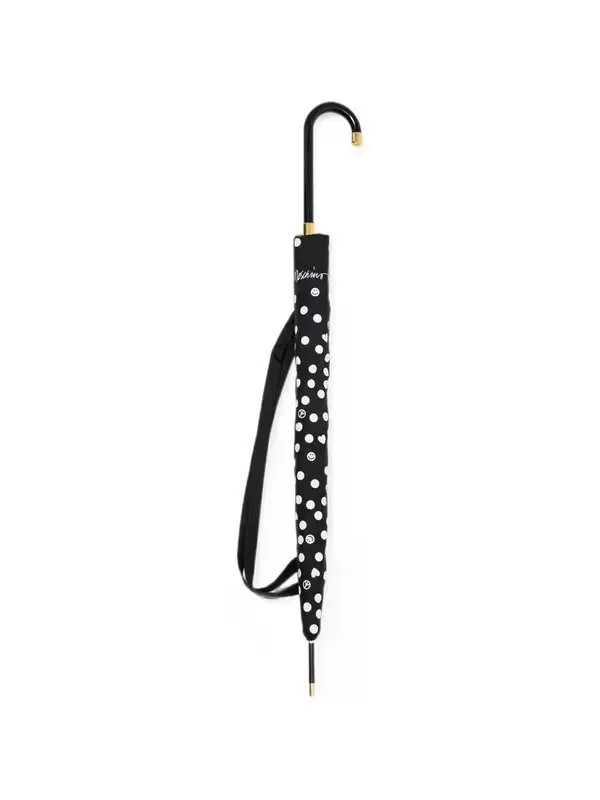 Moschino Polka-dot Print Umbrella - Black