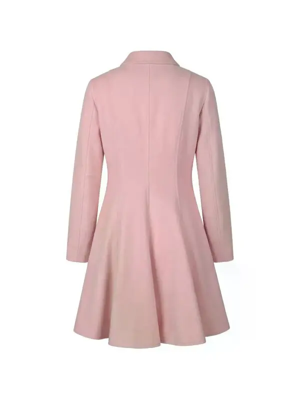 Valentino Garavani Concealed-fastening Flared-skirt Coat
