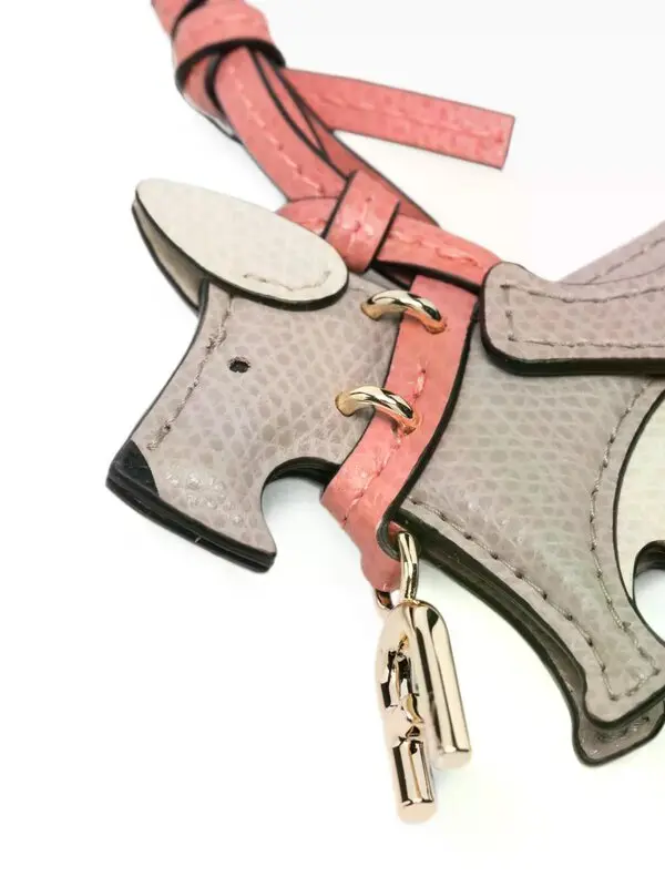 Furla Dog-motif Leather Bag Charm