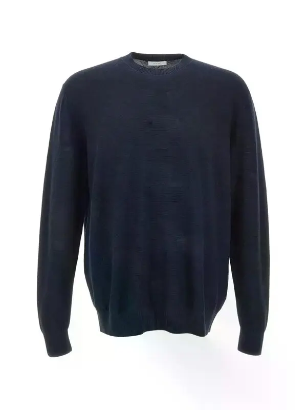DIKTAT Diamond-knit Crew-neck Sweater