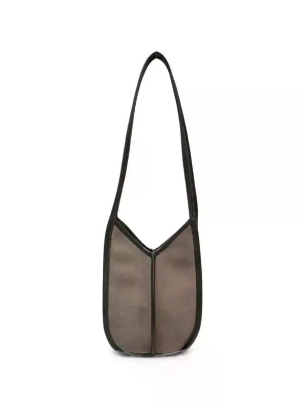 Hereu Cabus Leather-trim Shoulder Bag - Grey
