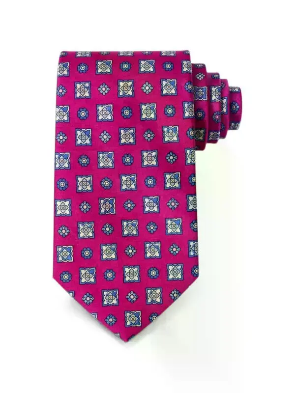 BONA FURTUNA Geometric-print Tie