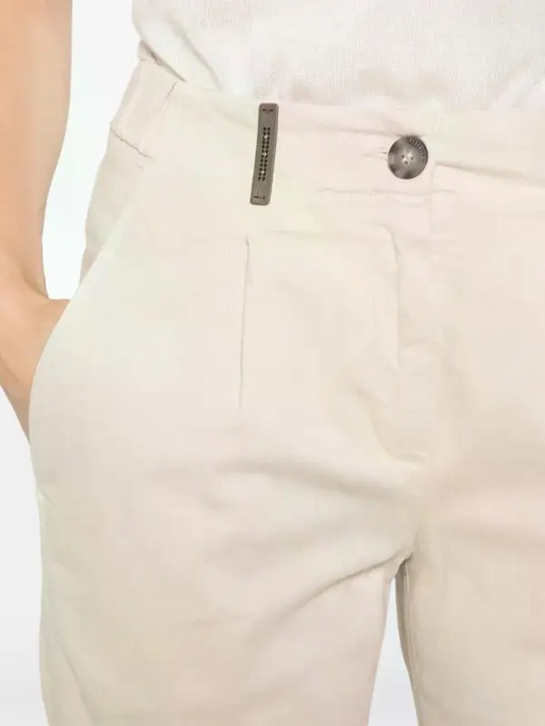 Peserico Pleated Detail Turn-up Trousers