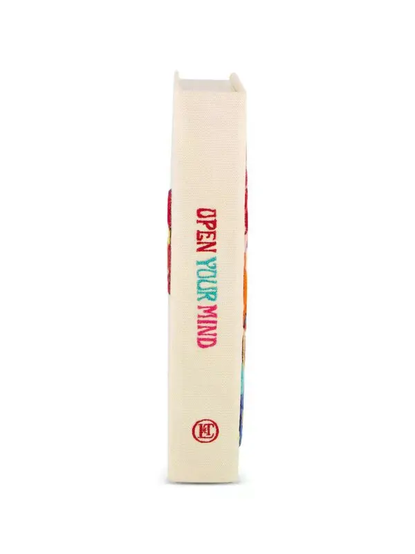 OLYMPIA LE-TAN Open Your Mind Embroidered Book Clutch Bag