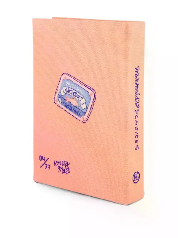 OLYMPIA LE-TAN Embroidered Book Clutch Bag - Orange