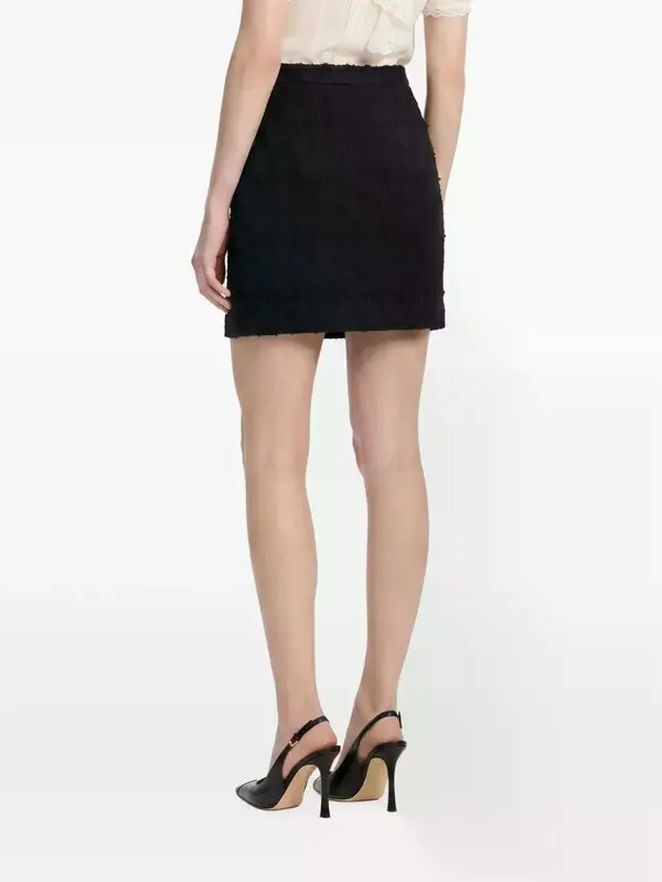 Alessandra Rich Bouclé-knit Mini Skirt