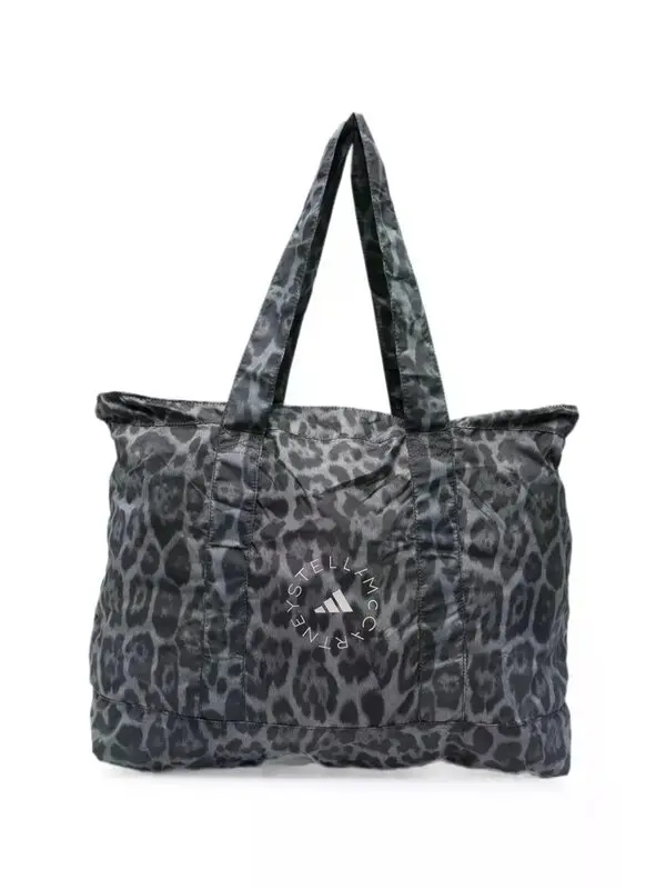 Adidas By Stella McCartney Leopard-print Logo-print Tote Bag