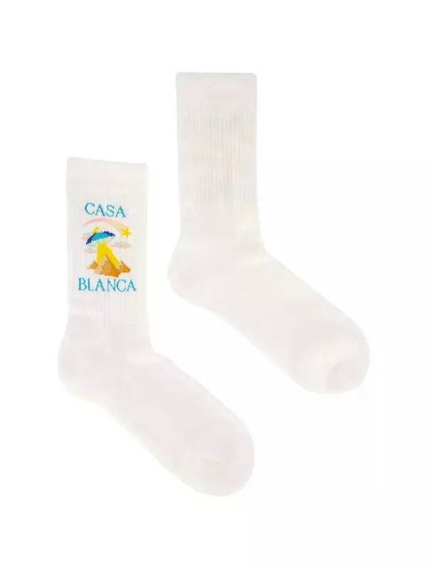 Casablanca Phantasmagoria Intarsia-knit Socks