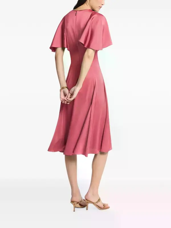 Michael Kors Cape-sleeve Midi Dress