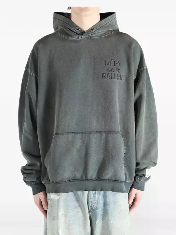 GALLERY DEPT. Embossed Logo-patch Hoodie - Grey