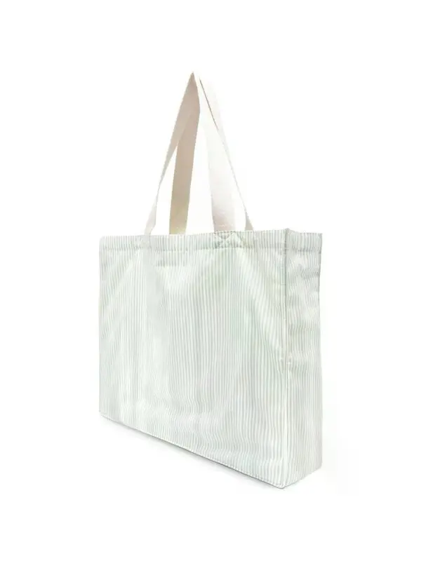 MC2 SAINT BARTH Essential Logo-embroidered Striped Tote Bag
