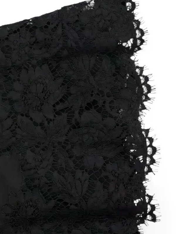 Valentino Garavani Lace-trimmed Flared Dress