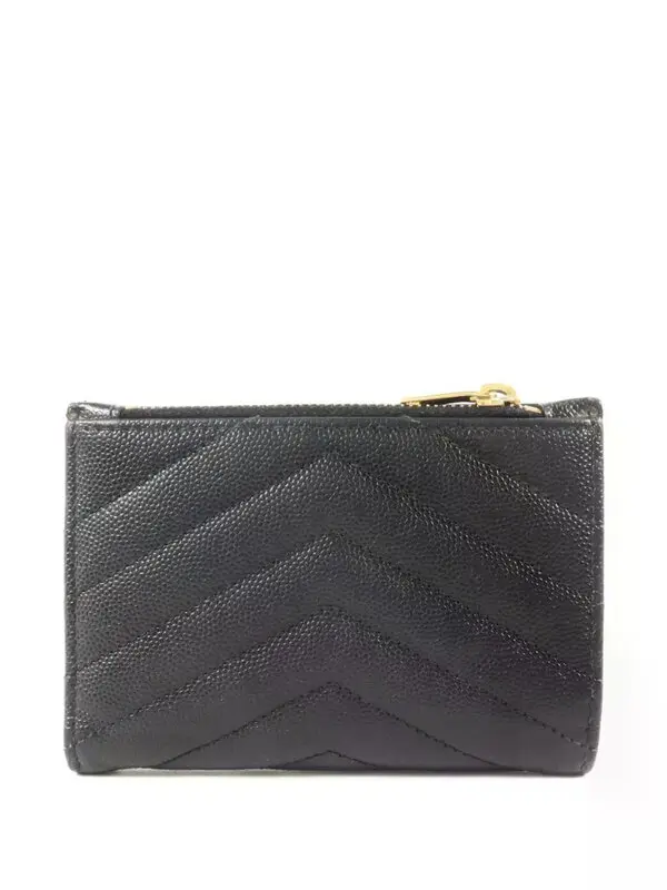 Saint Laurent Cassandre Bifold Wallet - Black