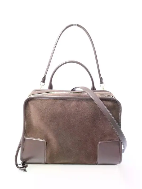 Loewe Amazona Leather Shoulder Bag - Brown