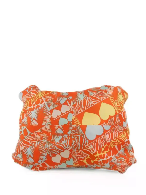 Hermès Balusoie Silk Graphic Print Calf Leather Handbag