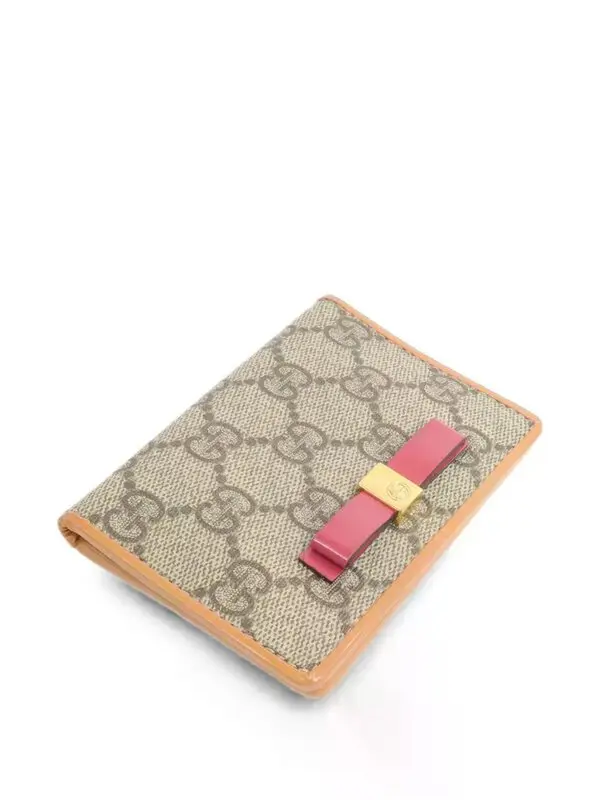 Gucci Gg Supreme Bow-detail Card Holder
