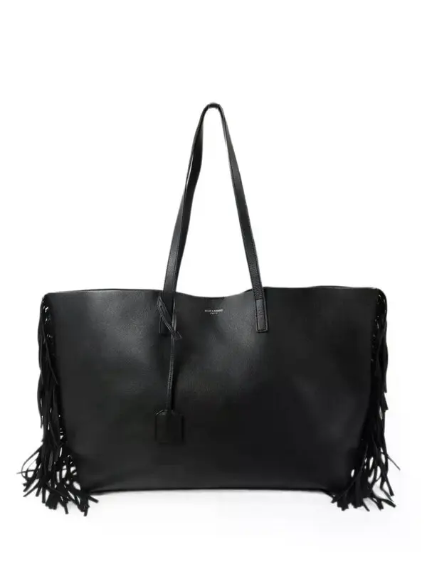 Saint Laurent Fringe Detail Leather Tote Bag