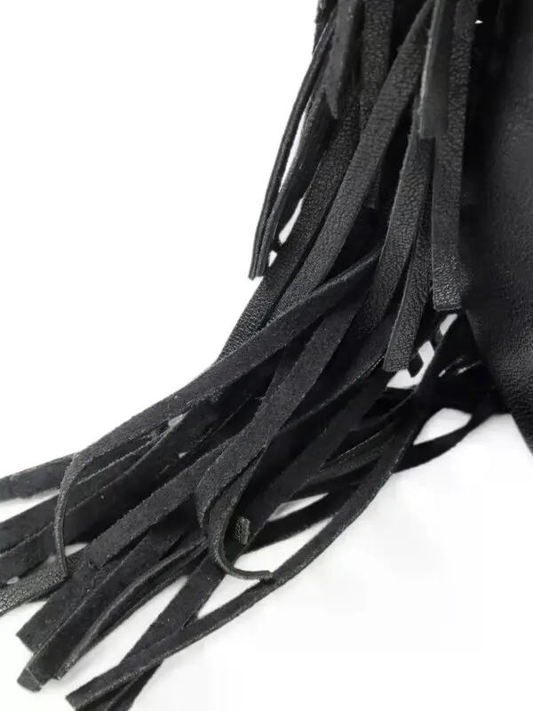 Saint Laurent Fringe Detail Leather Tote Bag