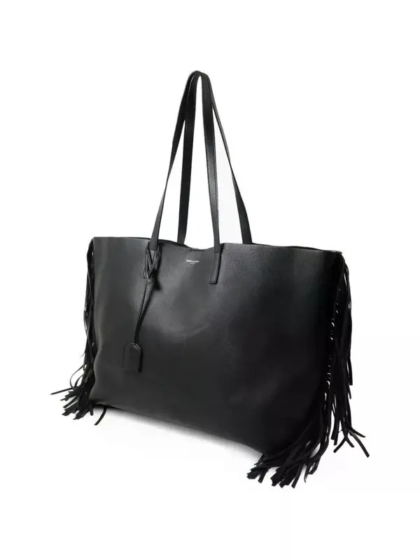 Saint Laurent Fringe Detail Leather Tote Bag