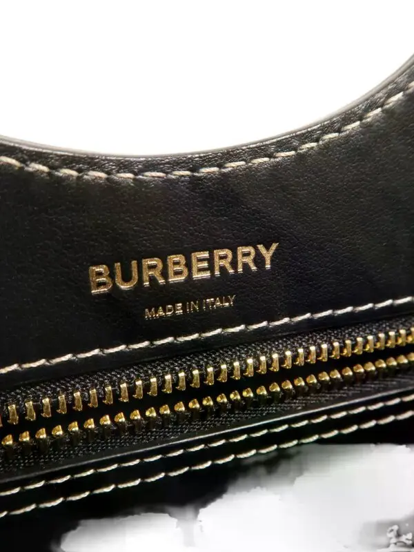 Burberry Mini Pocket Leather-trim Shoulder Bag