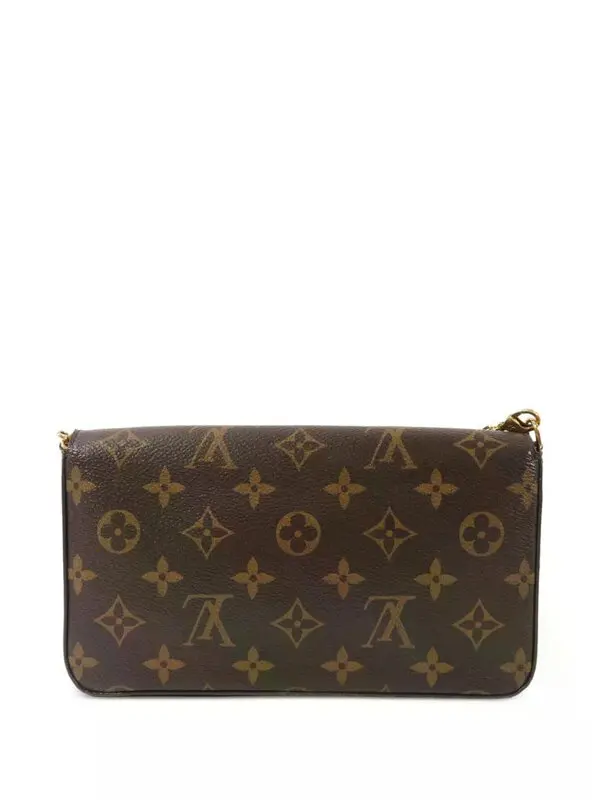 LOUIS VUITTON Monogram Canvas Felicie Pochette Shoulder Bag - Brown