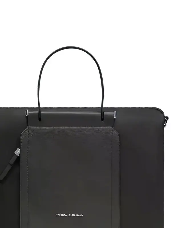 PIQUADRO Leather Trim Briefcase