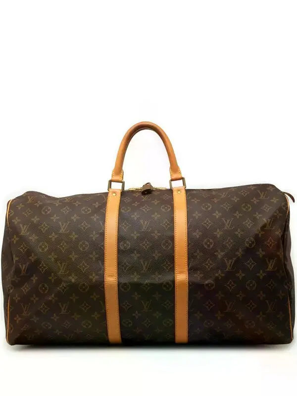 LOUIS VUITTON 2001 Monogram Keepall 55 Travel Bag