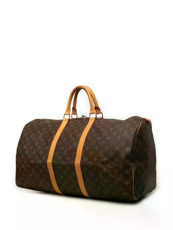 LOUIS VUITTON 2001 Monogram Keepall 55 Travel Bag