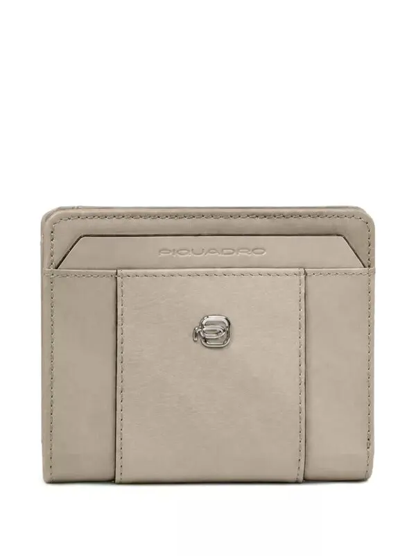 PIQUADRO Logo-plaque Leather Wallet