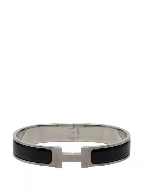 Hermès 2000-2026 Narrow Enamel Clic H Bracelet Gm Costume Bracelet - Black