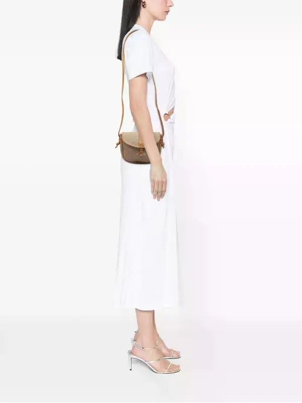 Celine 2007 Macadam Coated Canvas Crossbody Bag