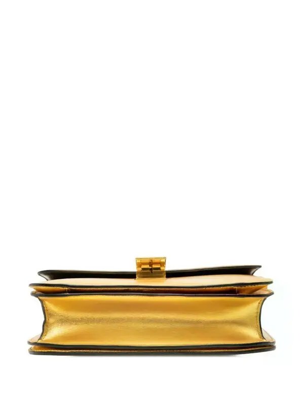 Celine 2013 Medium Metallic Calfskin Classic Box Crossbody Bag
