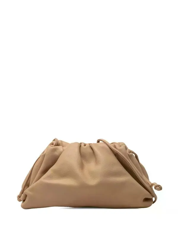 Bottega Veneta Lambskin The Mini Pouch Crossbody Bag - Neutrals