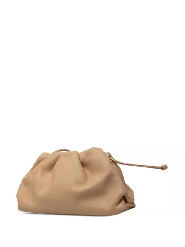Bottega Veneta Lambskin The Mini Pouch Crossbody Bag - Neutrals