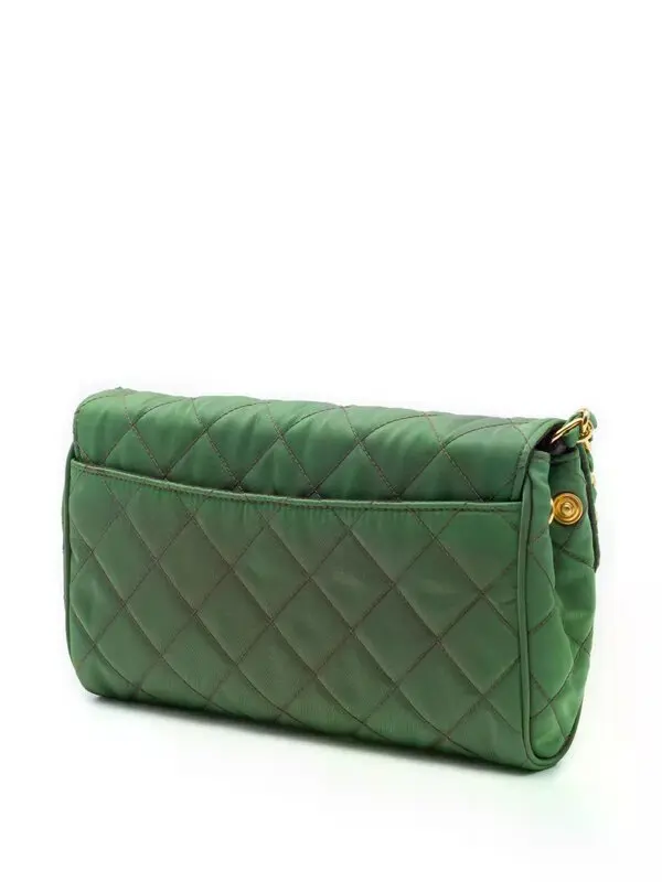 Prada 2010-2026 Impuntu Tessuto Chain Crossbody Bag