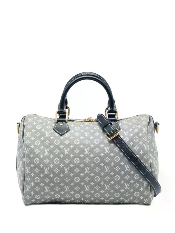 LOUIS VUITTON 2012 Monogram Idylle Speedy Bandouliere 30 Satchel - Grey