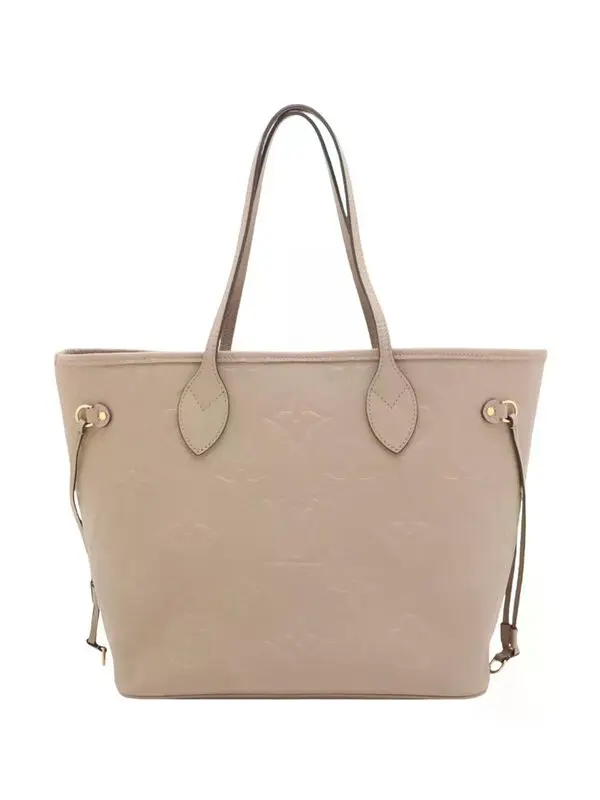 LOUIS VUITTON Monogram Giant Empreinte Neverfull Mm Tote Bag - Neutrals