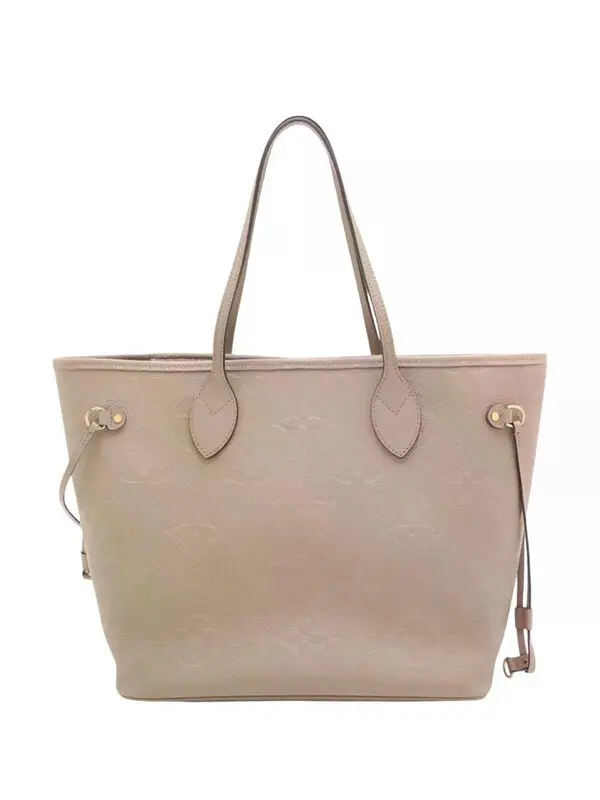 LOUIS VUITTON Monogram Giant Empreinte Neverfull Mm Tote Bag - Neutrals