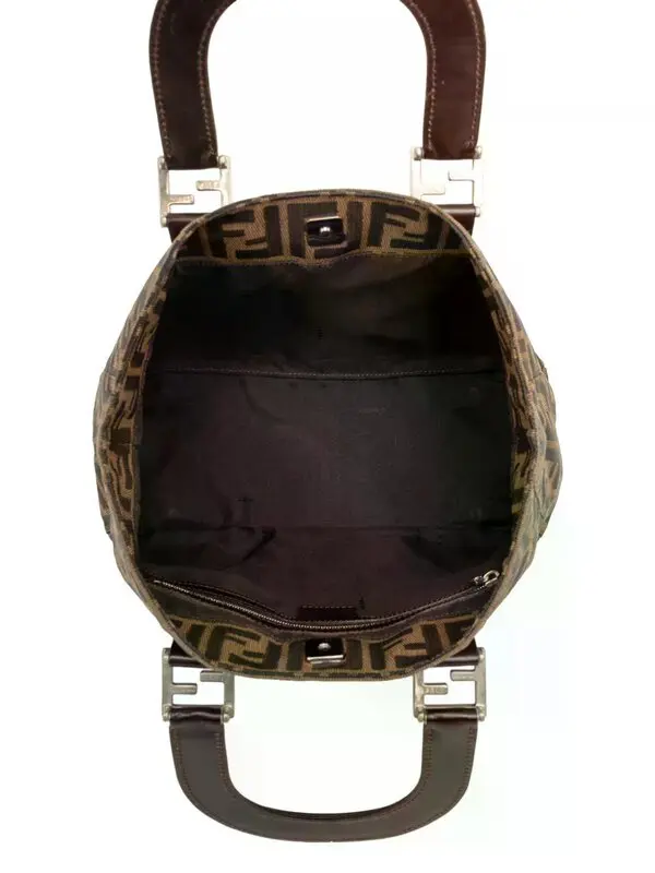 Fendi 2000-2010 Small Zucca Canvas Twins Tote Bag