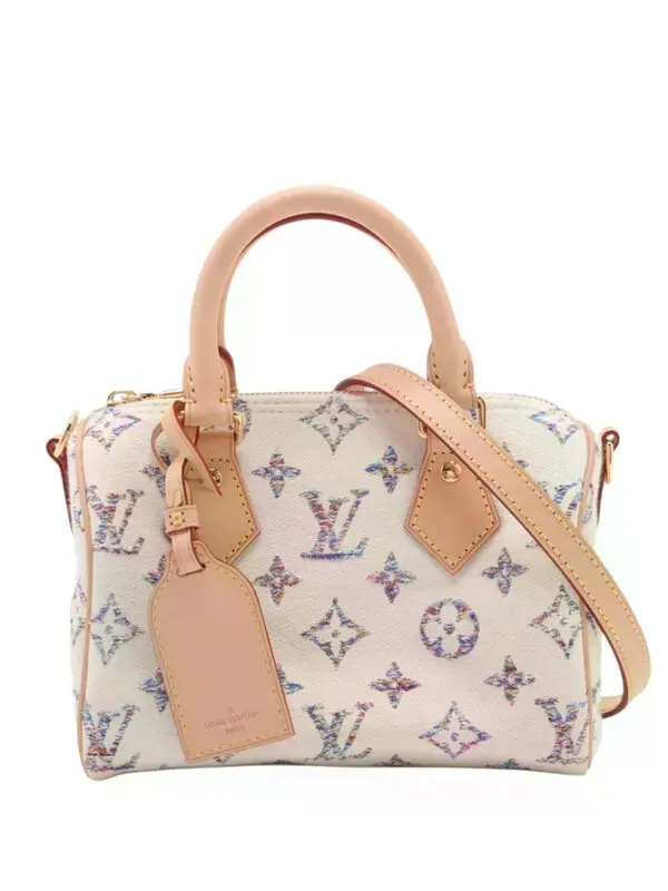 LOUIS VUITTON 2021-2026 Monogram Jacquard Speedy Bandouliere 20 Satchel - Neutrals