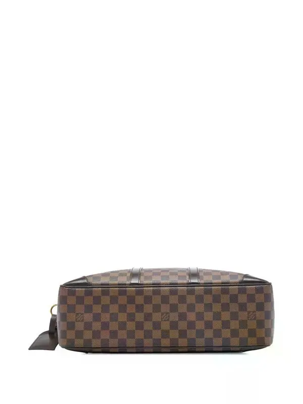 LOUIS VUITTON Damier Ebene Porte Documents Voyage Gm Business Bag - Brown
