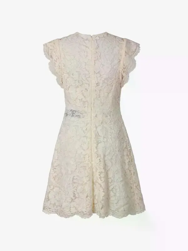 Valentino Garavani Lace Overlay Mini Dress