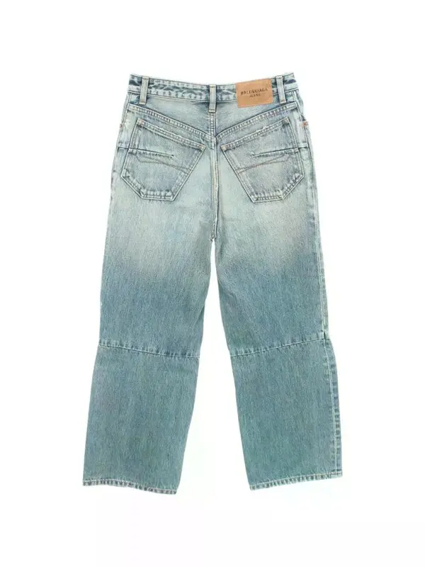 Balenciaga 2000s Faded Straight-leg Jeans