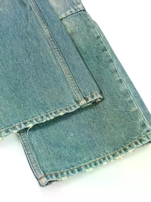 Balenciaga 2000s Faded Straight-leg Jeans