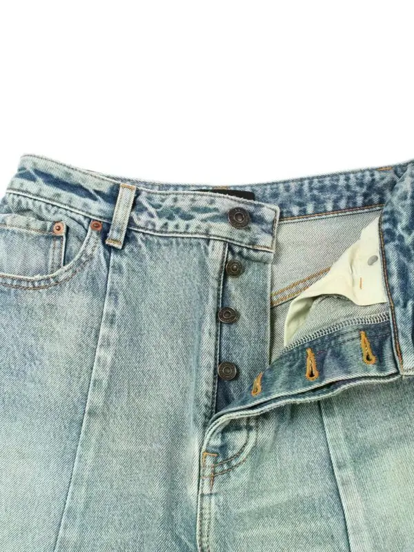 Balenciaga 2000s Faded Straight-leg Jeans