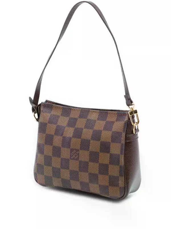 LOUIS VUITTON 2003 Damier Ebene Trousse Pochette Handbag