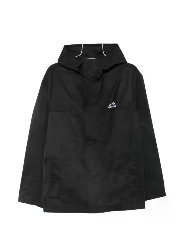 Balenciaga Hooded Logo-print Jacket