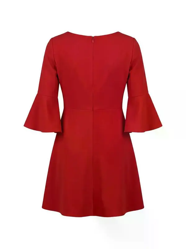 Valentino Garavani Bell-sleeve Mini Dress - Red