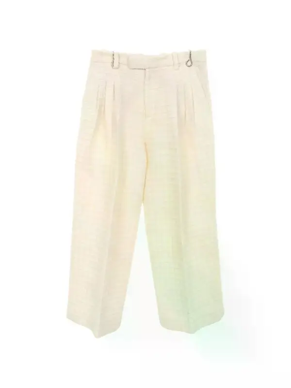 Gucci 2020s Tweed Trousers - Neutrals