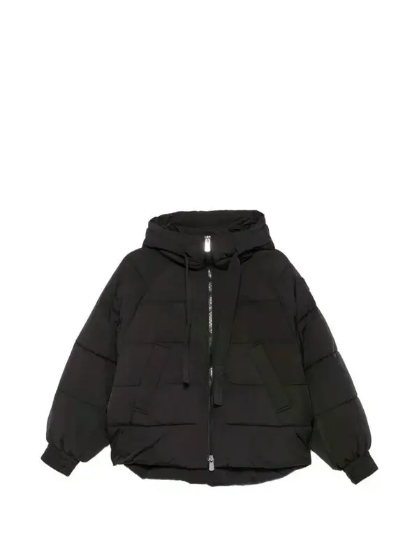 Pinko Quilted Hooded Puffer Jacket - Black